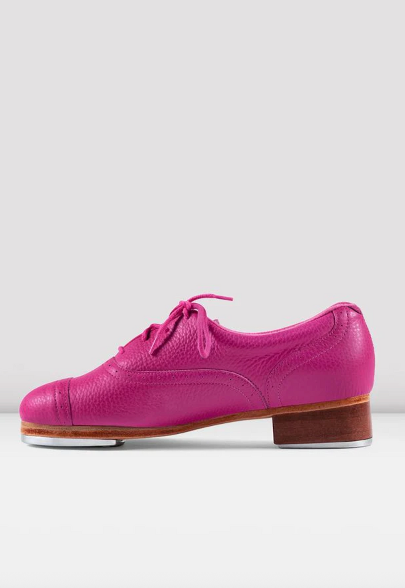 BLOCH Ladies Jason Samuels Smith FUCHSIA PINK Pebble Leather Tap Shoes ...